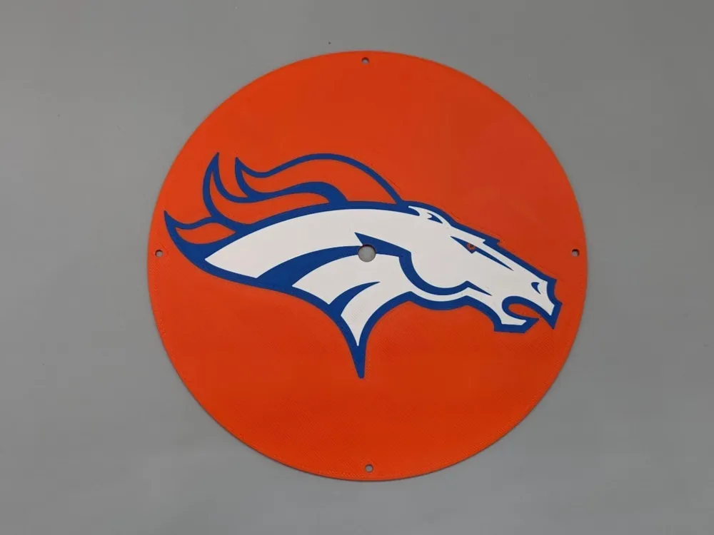 Denver Broncos Clock Face by MadMax3D MakerWorld: Download Free 3D Models