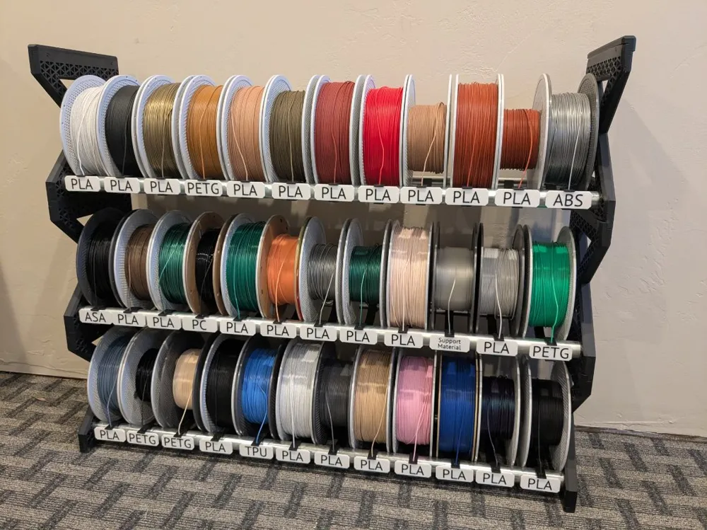 Rugged Rack - A Modular Filament Storage System by Caleb Wride ...