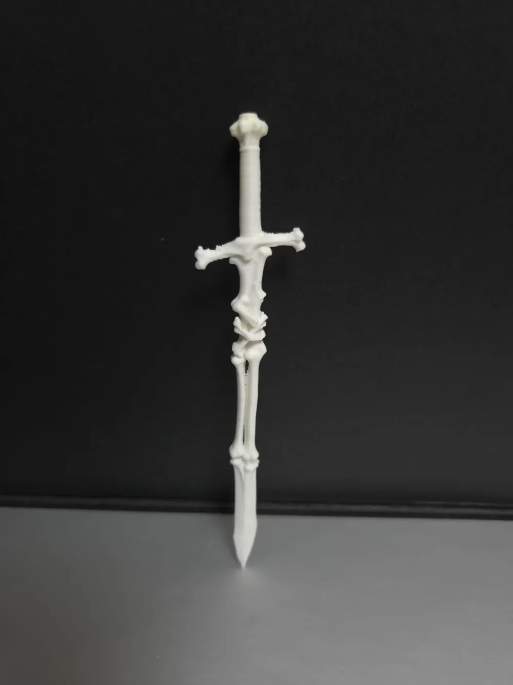 White bone sword(for Action Figures) - Free 3D Print Model - MakerWorld