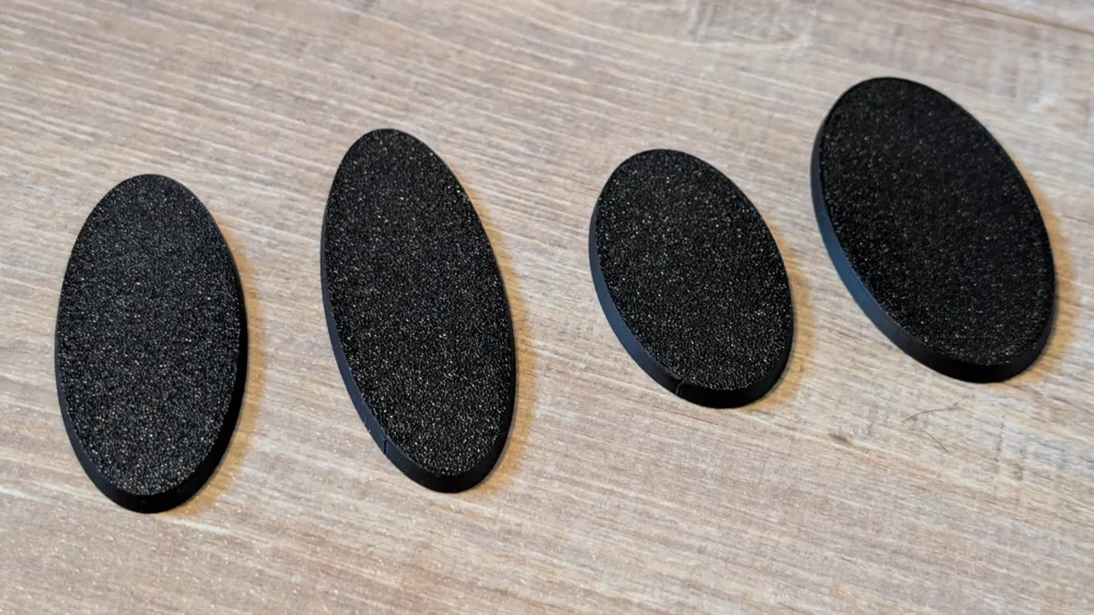 75mm x 42mm Oval Base for Tabletop Miniatures by craftygeek - MakerWorld