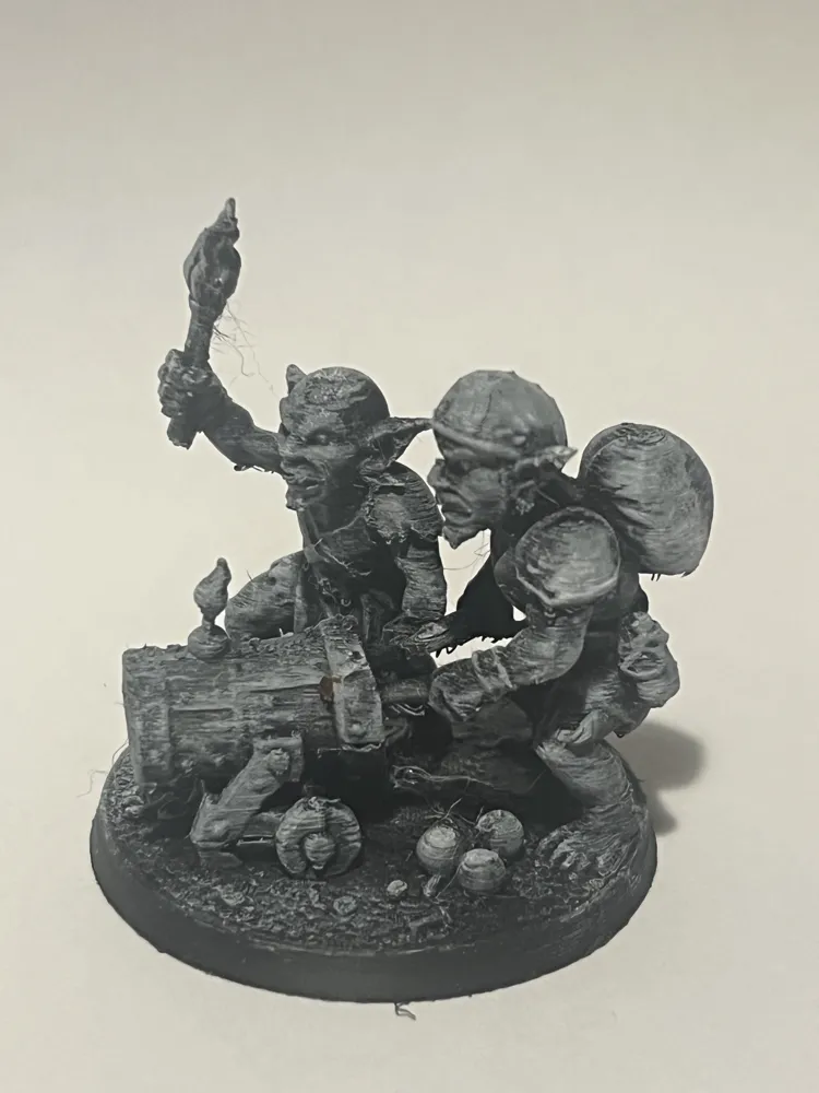 28mm DND goblin cannon figurine - Free 3D Print Model - MakerWorld