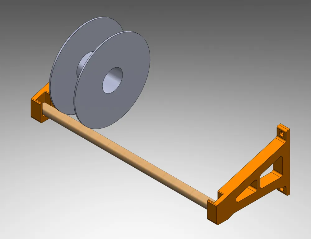 Spool Holder Wall Bracket by oldbug62 - MakerWorld