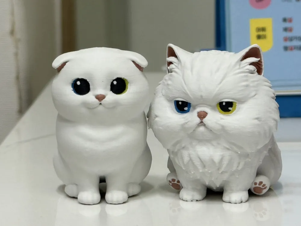 Scottish Fold Cat Character - Free 3D Print Model - MakerWorld