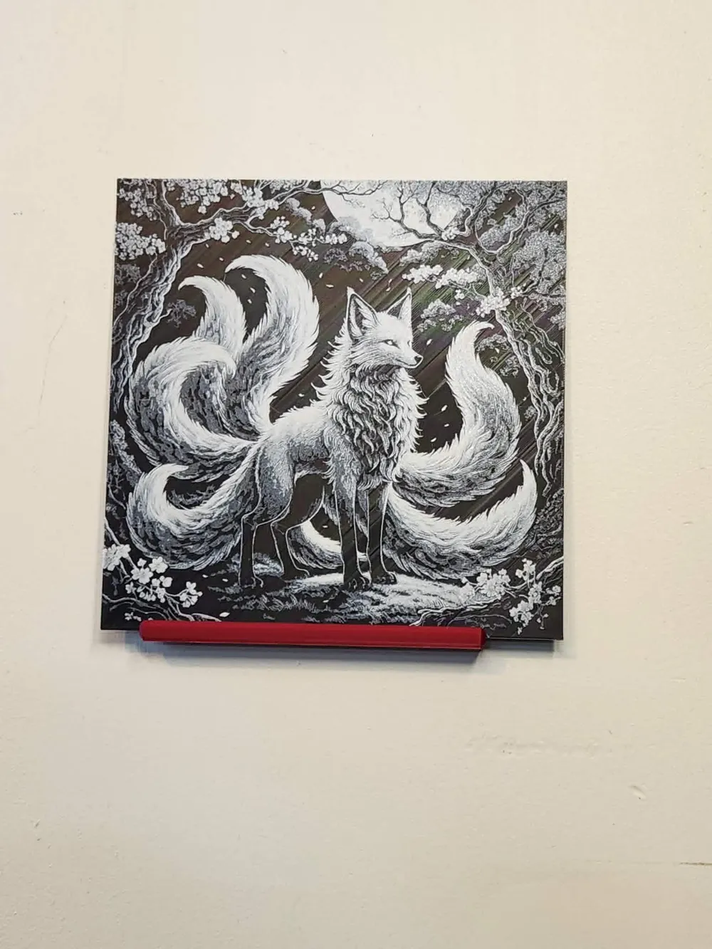 Hueforge - Elegant White Kitsune in Forest - Free 3D Print Model ...
