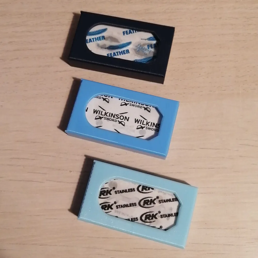 Reusable Safety Razor Blade Box by TheoLcr - MakerWorld Reusable Safety Razor Blade Box by TheoLcr - MakerWorld