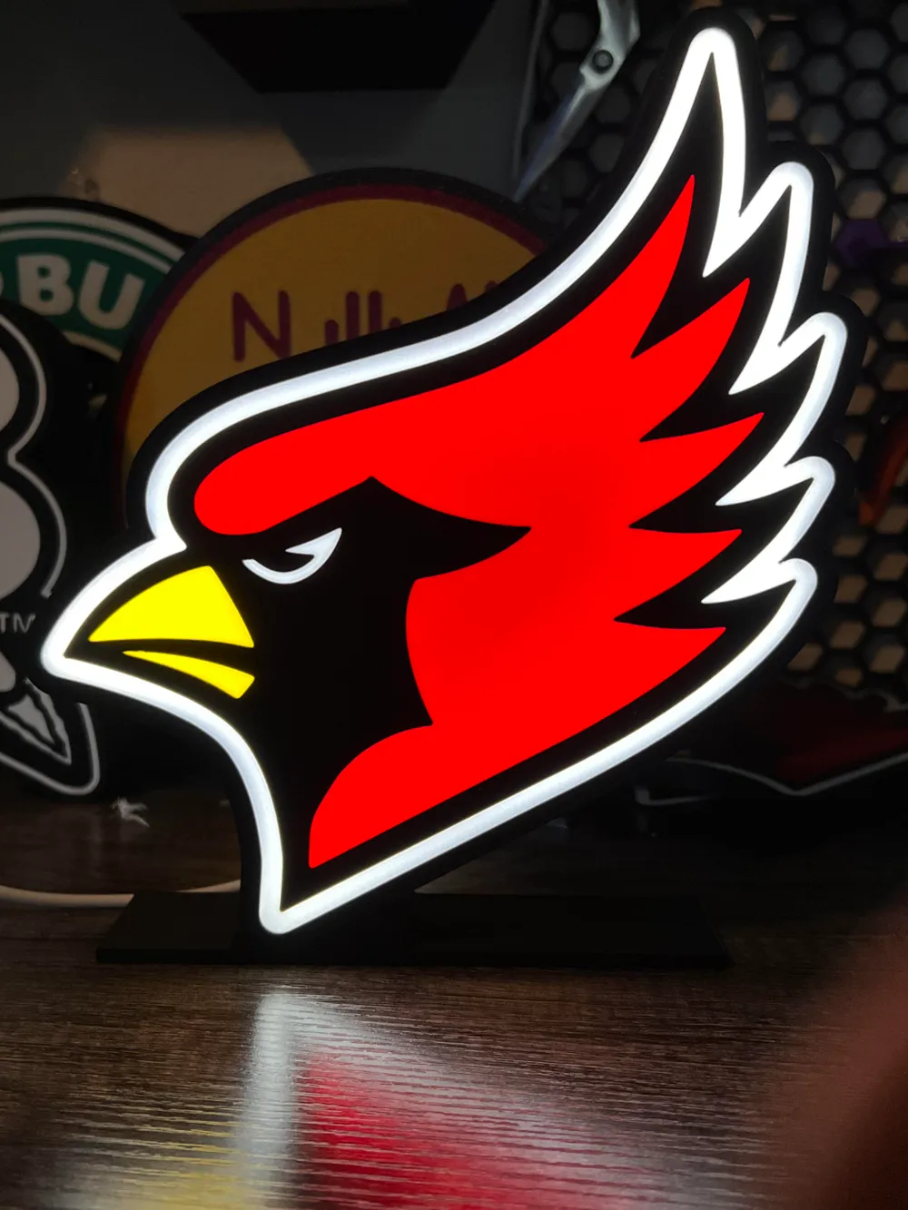 Throwback Cardinals LED Lamp by Codyinbody3 - MakerWorld