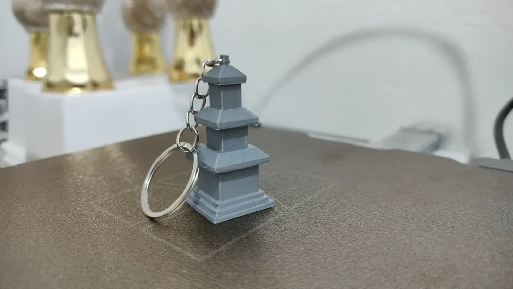 Pagoda Keychain by reterducker - MakerWorld