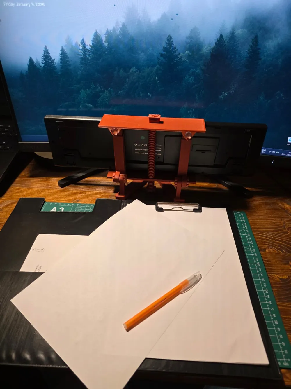 Reclaim Your Desk-Universal Folding Keyboard Stand - Free 3D Print ...