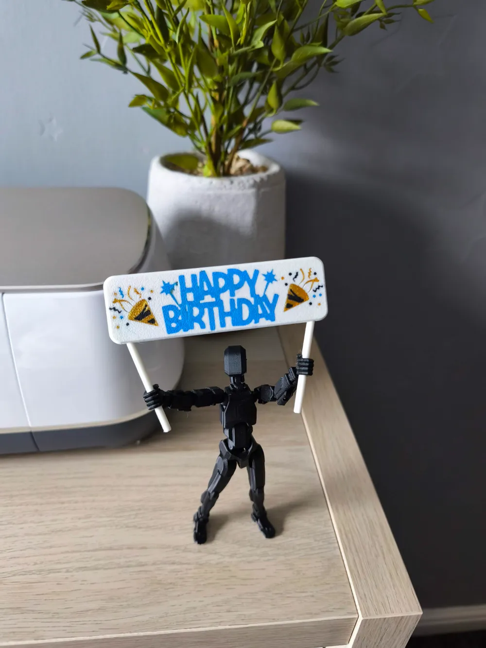 Dummy 13 Happy Birthday Sign by Spennolio - MakerWorld