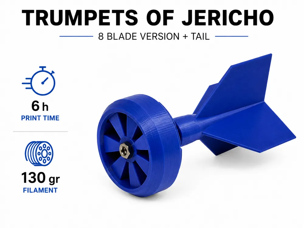 AIR SIREN VERY LOUD v8 + Tail! - Free 3D Print Model - MakerWorld
