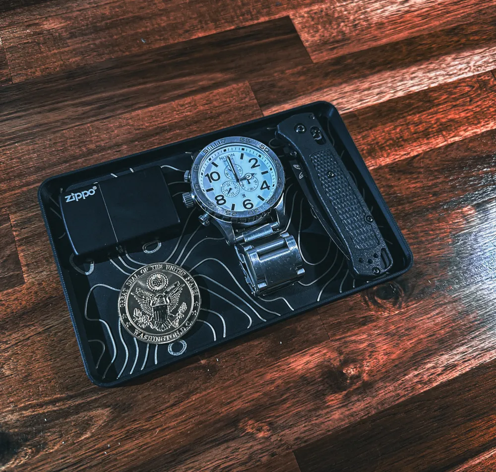 The Ridge Tray - EDC Topographic Tray by SB Artisan Creations ...