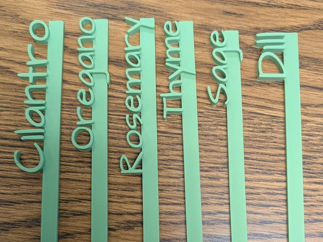 Herb Garden Labels - Free 3D Print Model - MakerWorld