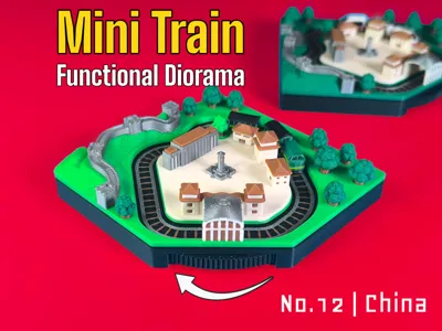 Mini Train - Functional Diorama | Collection - MakerWorld: Download ...