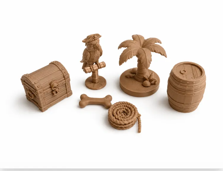Pirate Treasure Mini Set | 6 Miniature Accessories - Free 3D Print ...