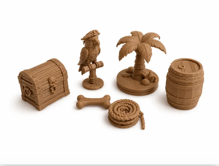 Pirate Treasure Mini Set | 6 Miniature Accessories - Free 3D Print ...