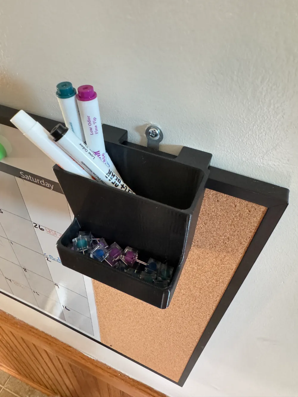 Pen and Pin Holder for whiteboard by hirt.3dprint MakerWorld: Download ...