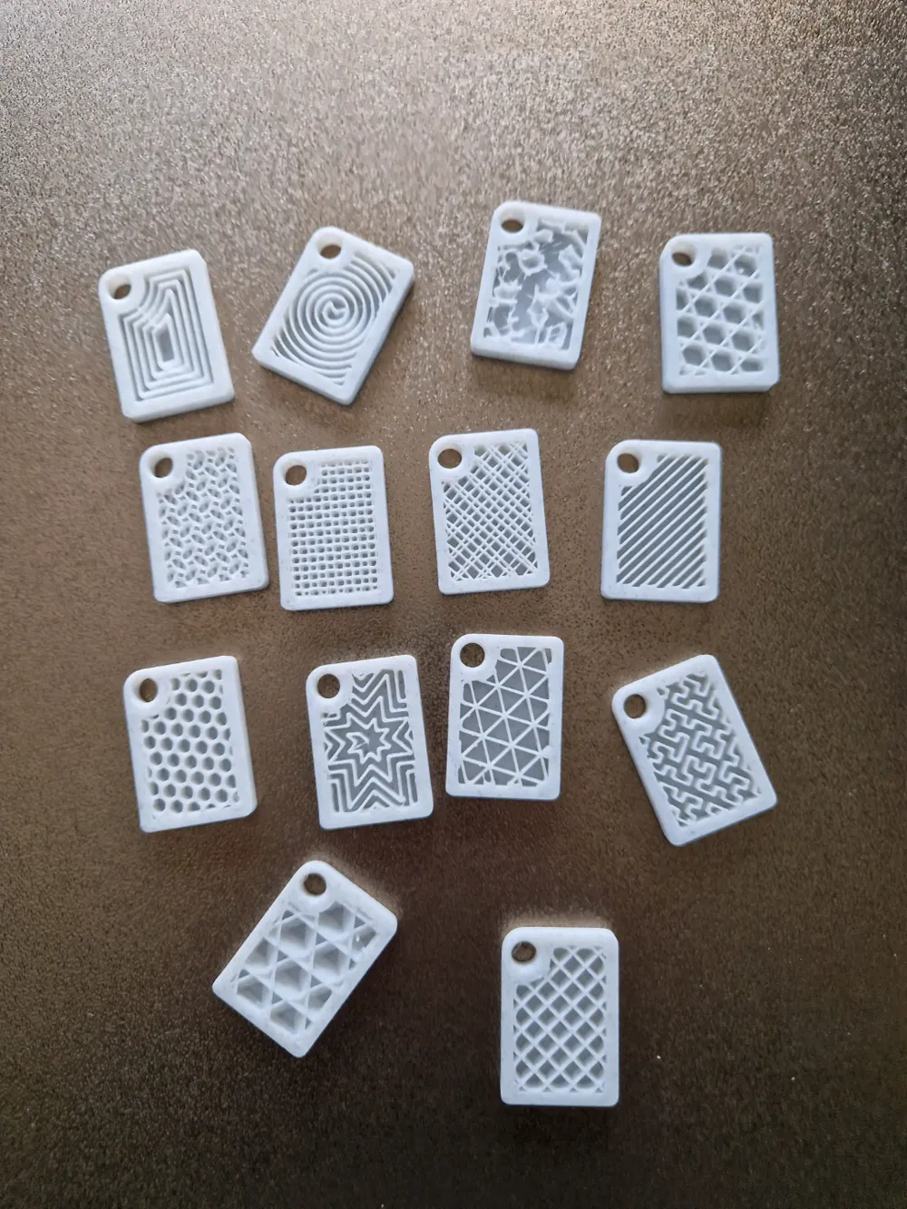 Infill swatch cards with 14 different infills by Boonkboy - MakerWorld