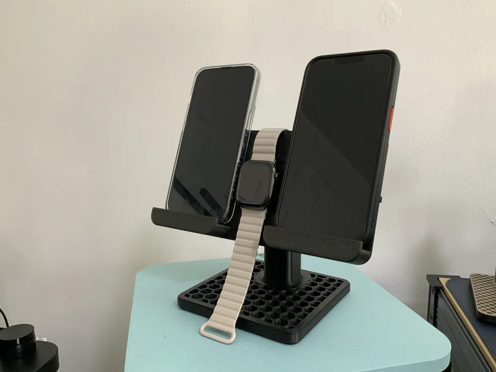 Multi Dock - Dual Phone and Watch or Tablet Stand by Peter Martin MakerWorld: Download Free 3D ...