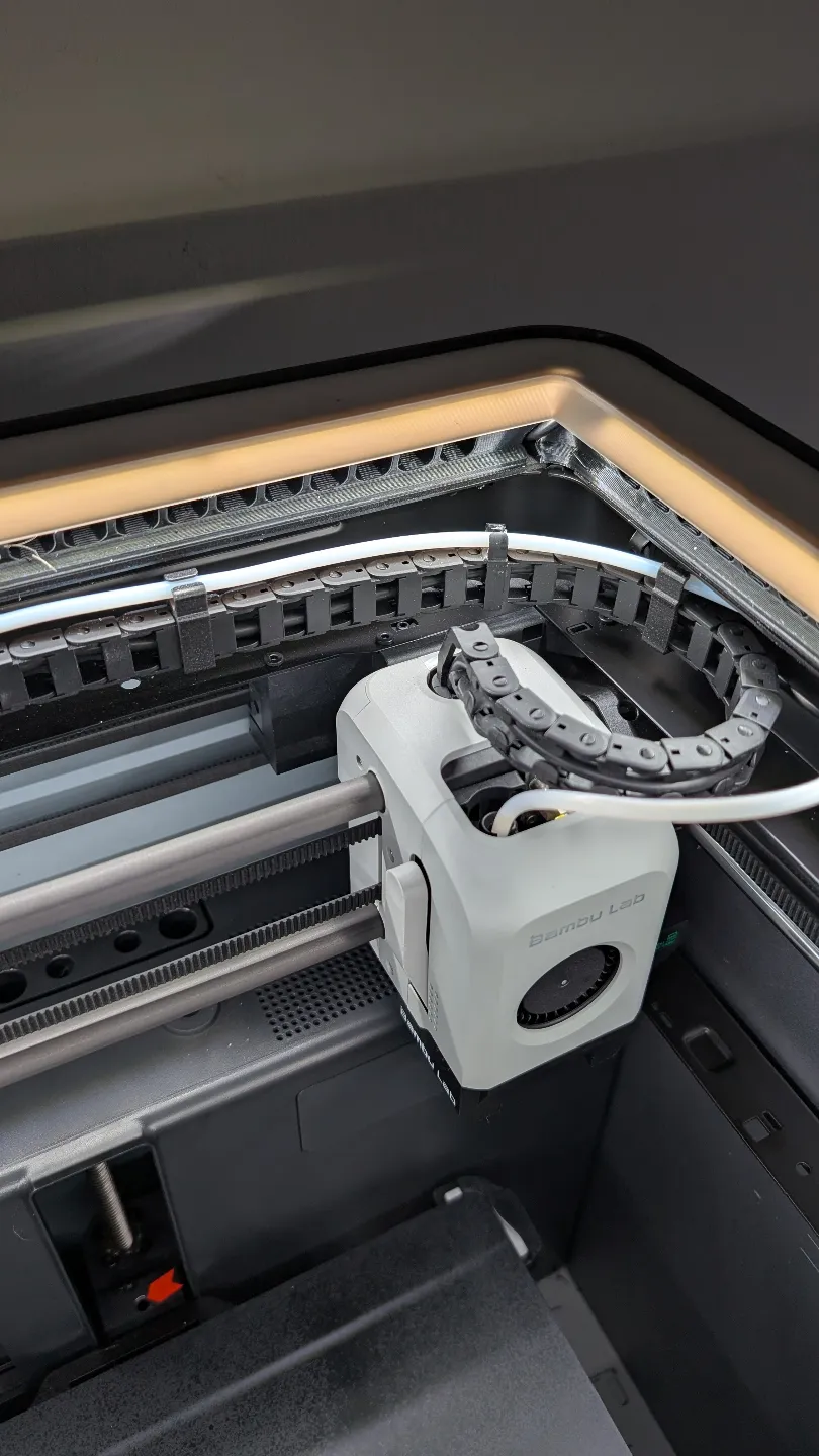 Cable Chain PTFE Clip for X1. P1P, P1S V2 Upgraded by capsel22 - MakerWorld