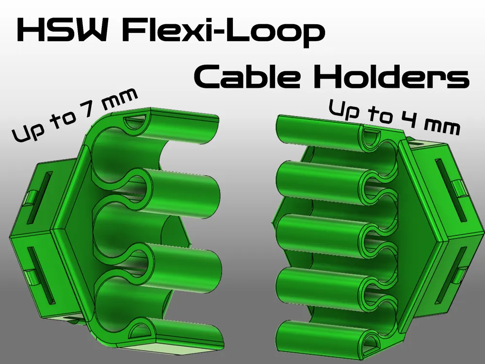 HSW Flexi-Loop Cable Holders - Free 3D Print Model - MakerWorld