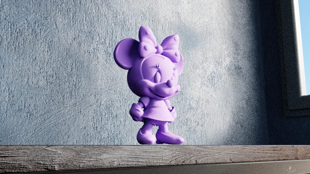 Chibi Minnie Mouse - Free 3D Print Model - MakerWorld