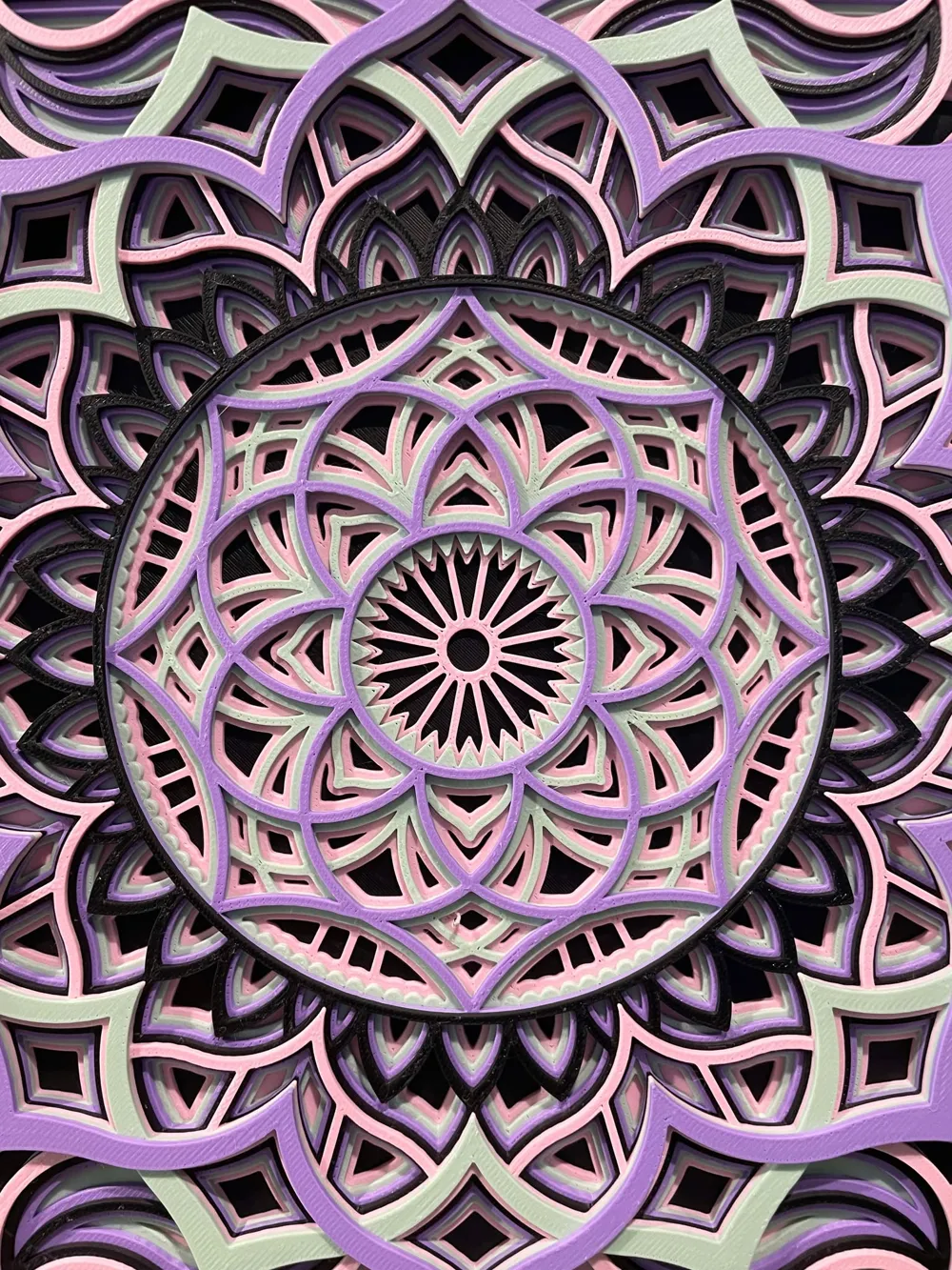 Customizable Layered Mandala by Remy DiT MakerWorld: Download Free 3D ...