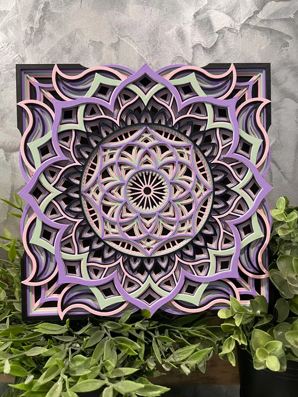 Customizable Layered Mandala by Remy DiT MakerWorld: Download Free 3D ...