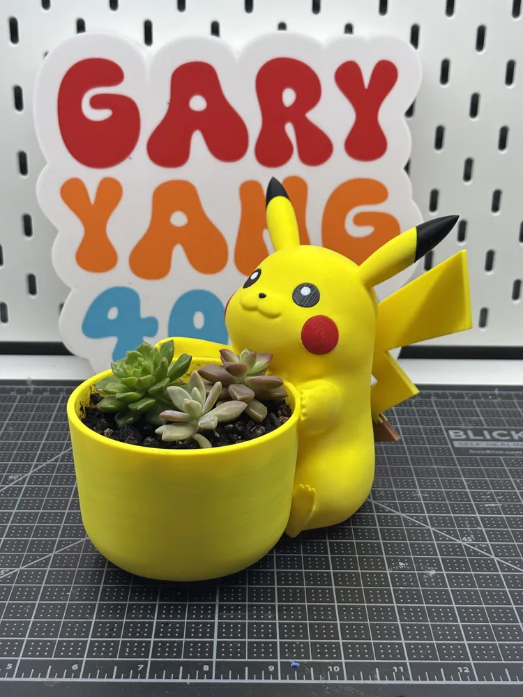 pikachu plant pot - Free 3D Print Model - MakerWorld