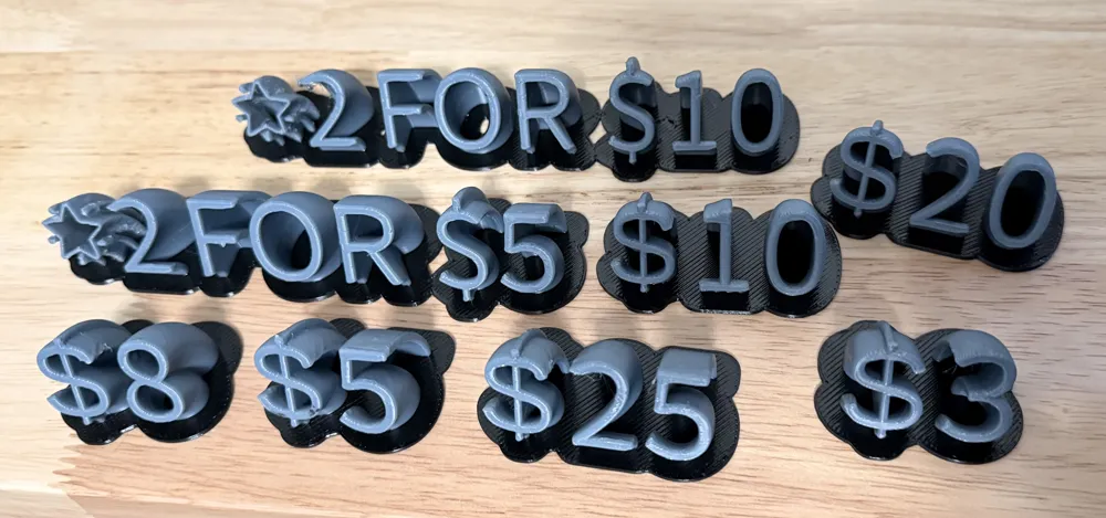 Vendor or Craft show Pricing Stand Remixed by Tyler Treece MakerWorld ...