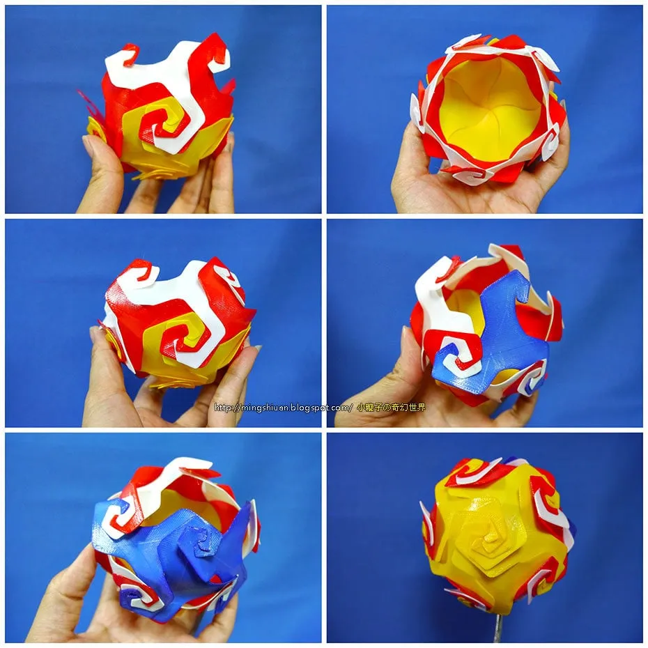 Nylon Filament Puzzle Lamp Shade by mingshiuan99 - MakerWorld