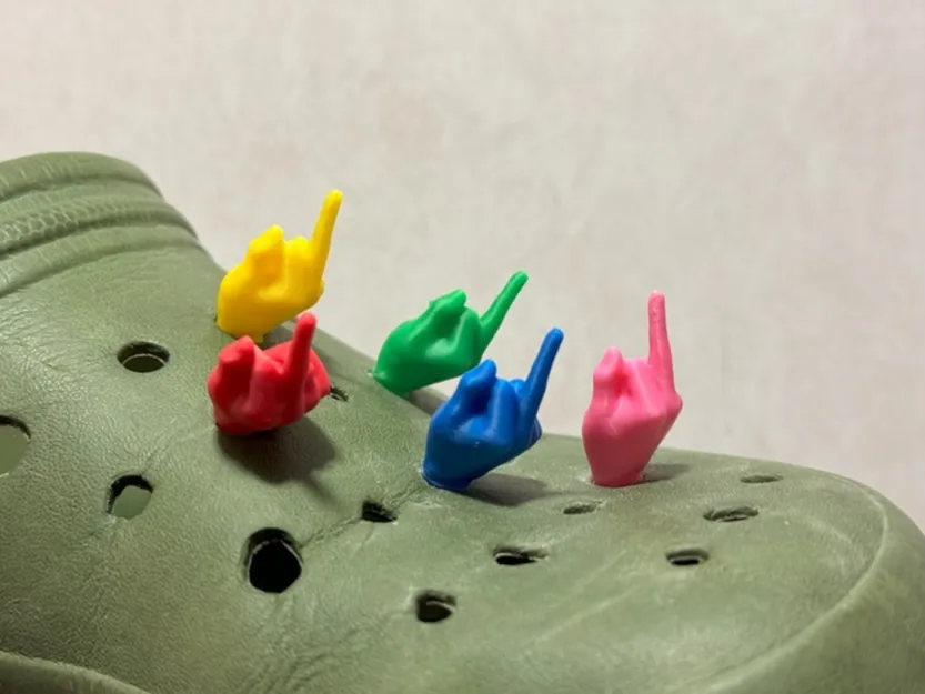 Middle Finger Charm Shoe - NO Supports by Danrusso - MakerWorld