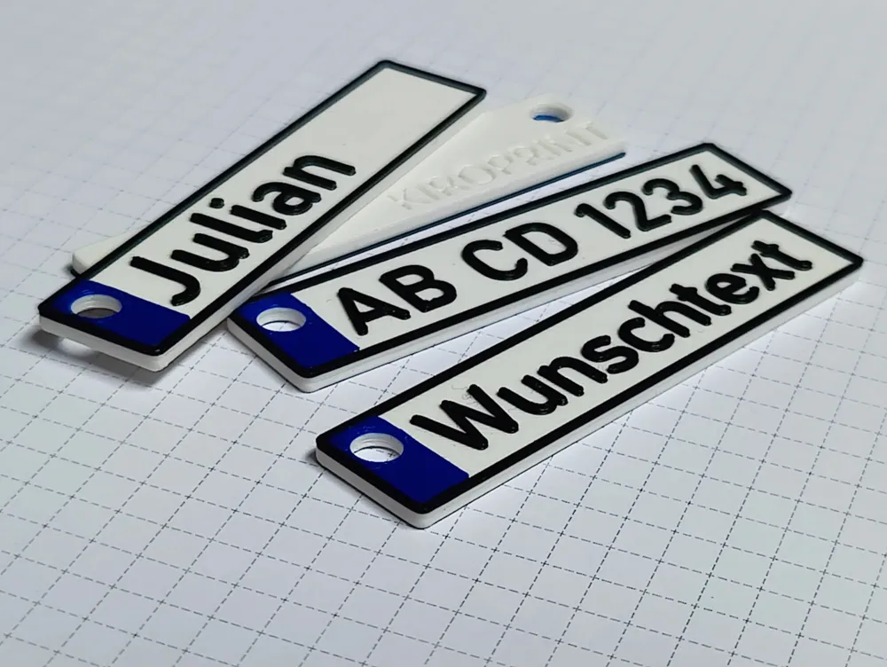 customizable european car license plate by Kiromancer - MakerWorld