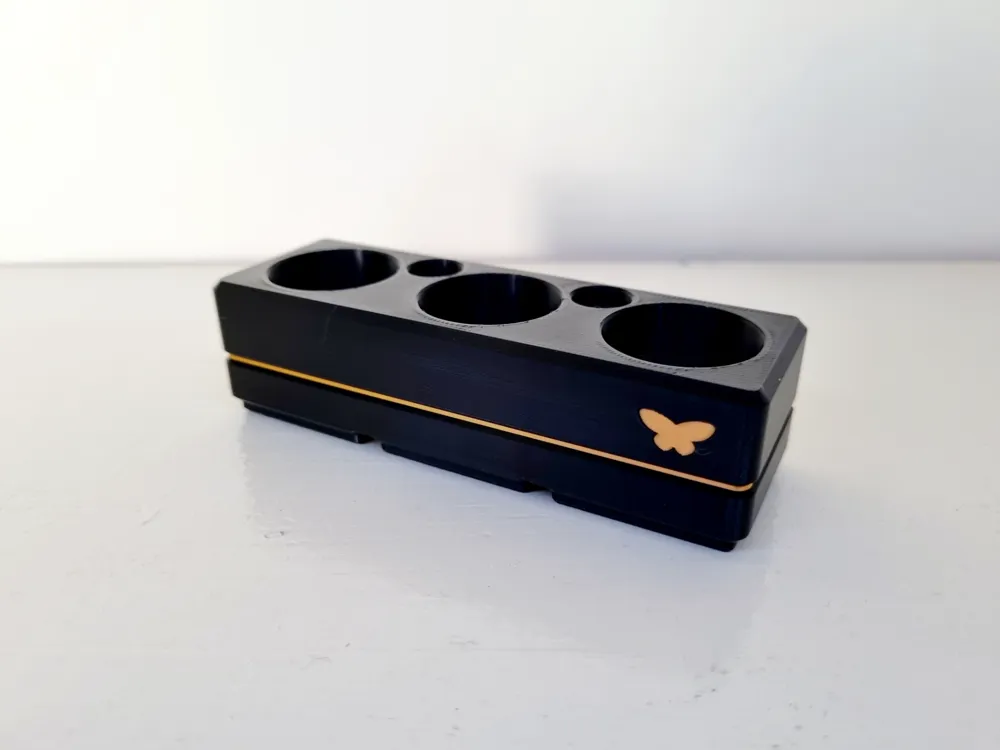 Gridfinity Microscale Holder Aesthetic Black&Gold by Custom Kas ...