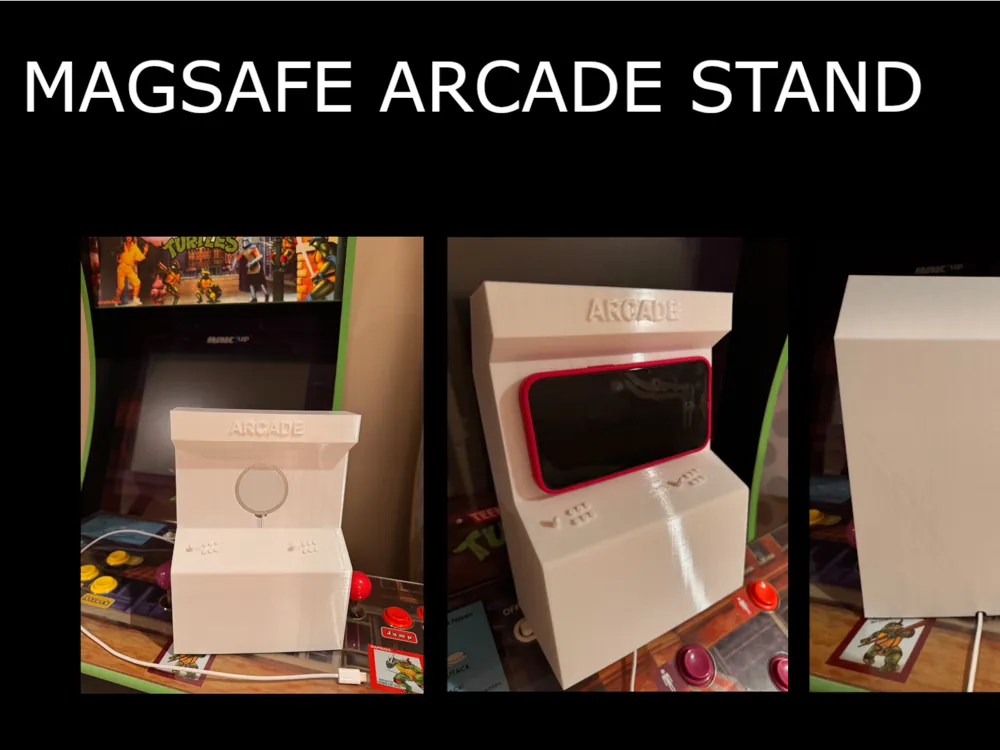 Arcade MagSafe Charger Stand by m_danahy MakerWorld: Download Free 3D ...