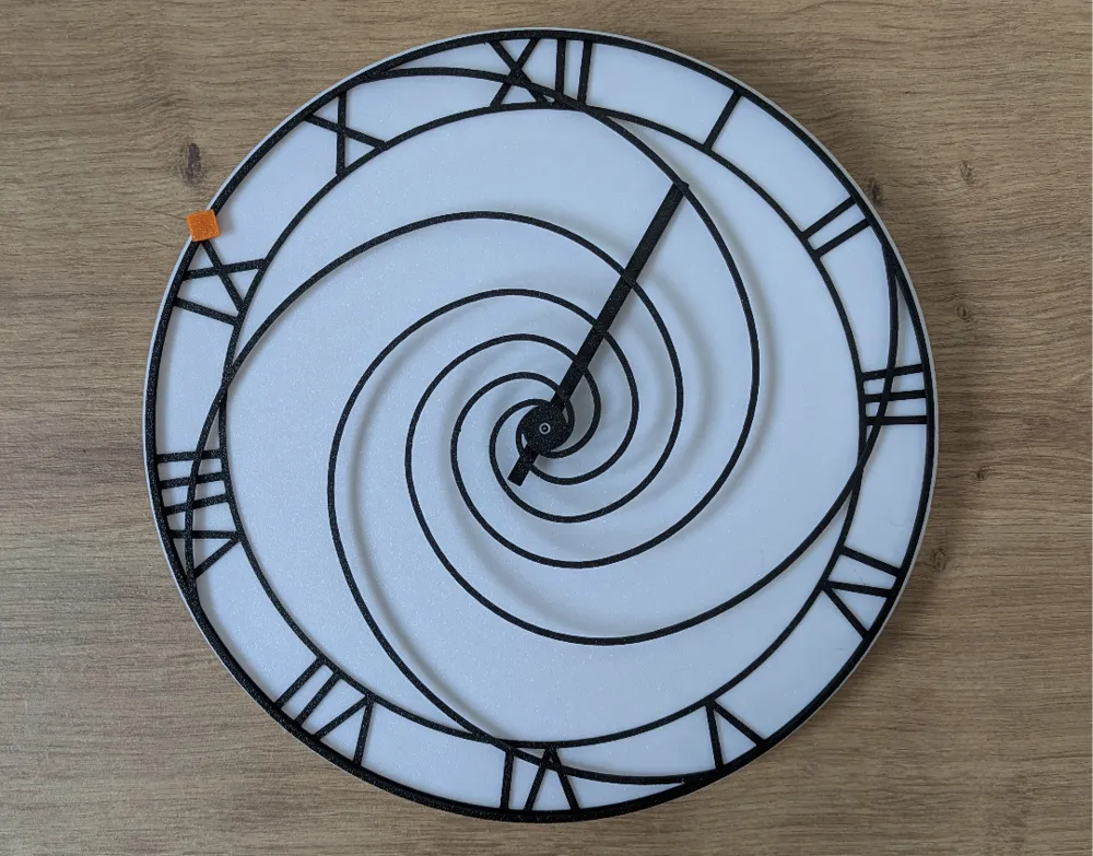 Fibonacci Spiral Clock by Plankton - MakerWorld