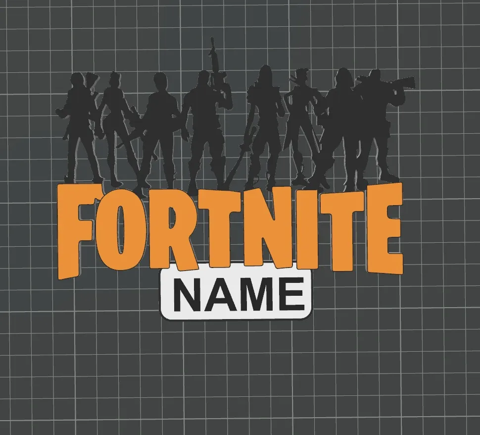 Fortnite 3 - your name - Free 3D Print Model - MakerWorld