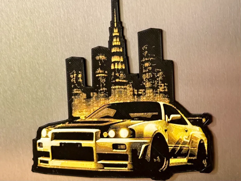 Magnetic Hueforge - JDM car skyline GT-R by B-Engineer - MakerWorld