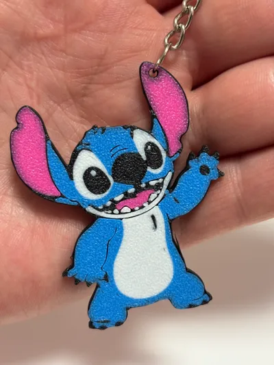 Stitch keychain by vojtaBS MakerWorld: Download Free 3D Models