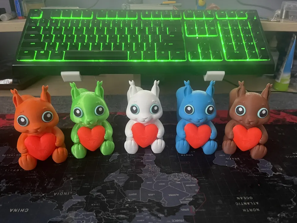 Cute Squirrel – NUTTY (cartoon style, noAMS) - Free 3D Print Model ...