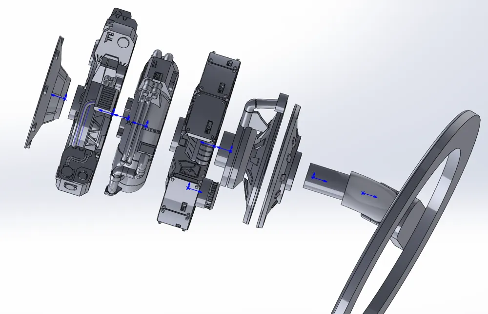 Minovsky Fusion Reactor for Zaku II - Free 3D Print Model - MakerWorld