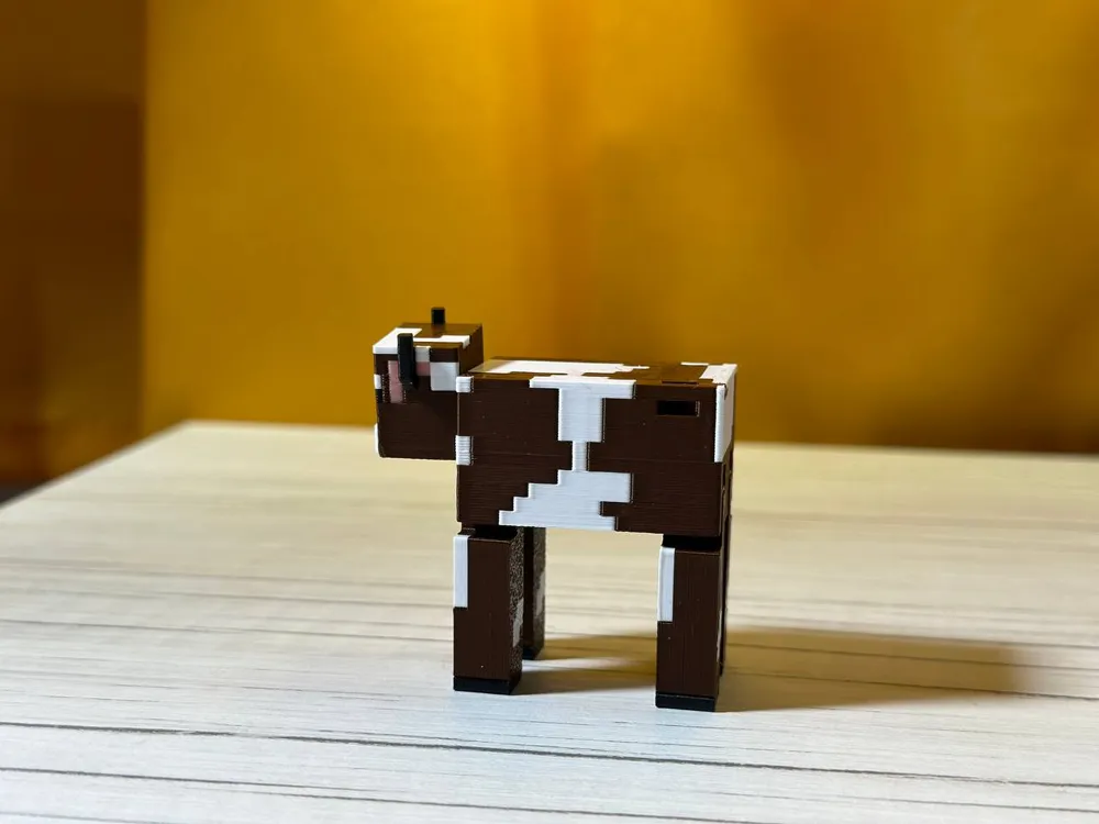 Minecraft Classical Cow Articulated - Free 3D Print Model - MakerWorld