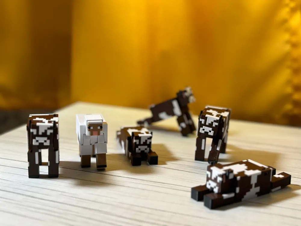 Minecraft Classical Cow Articulated - Free 3D Print Model - MakerWorld
