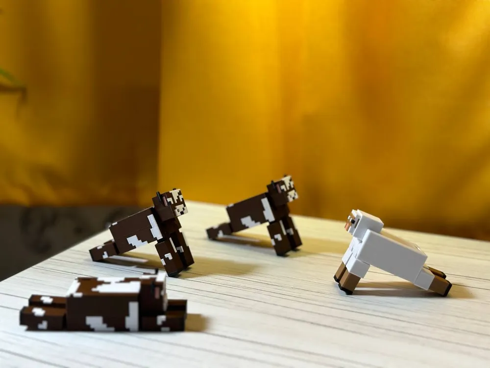 Minecraft Classical Cow Articulated - Free 3D Print Model - MakerWorld