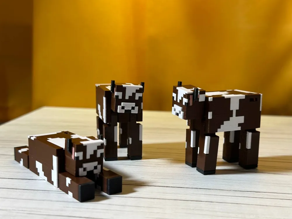 Minecraft Classical Cow Articulated by kirimba - MakerWorld