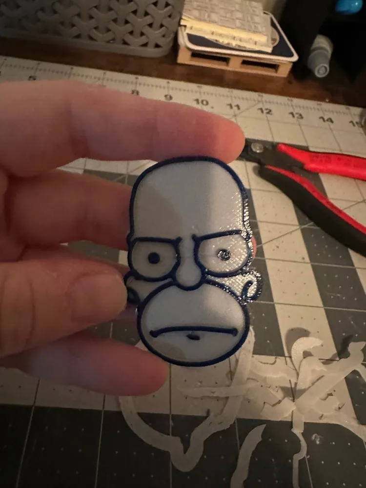 Homer Simpson Magnet by goldiesvinyl - MakerWorld