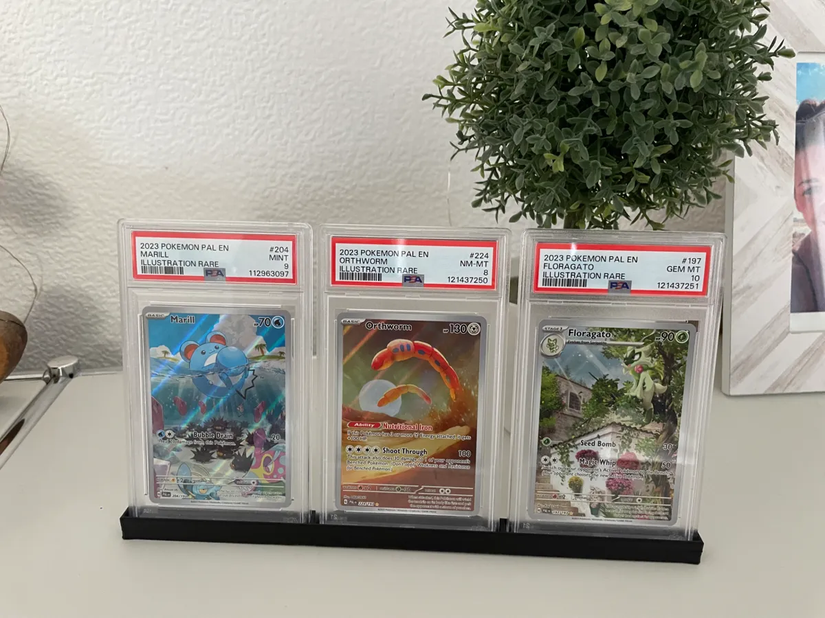 Holder for 3 Graded PSA Cards - Display Case - Free 3D Print Model ...
