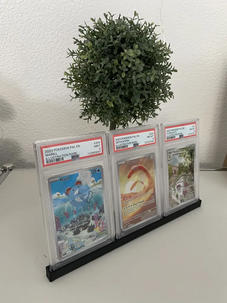 Holder for 3 Graded PSA Cards - Display Case - Free 3D Print Model ...