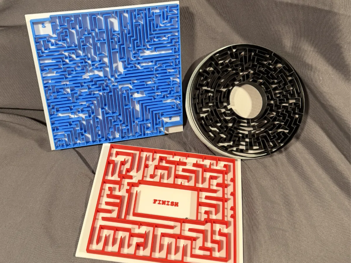 3-Pack Tip & Tilt Maze Set - Free 3D Print Model - MakerWorld