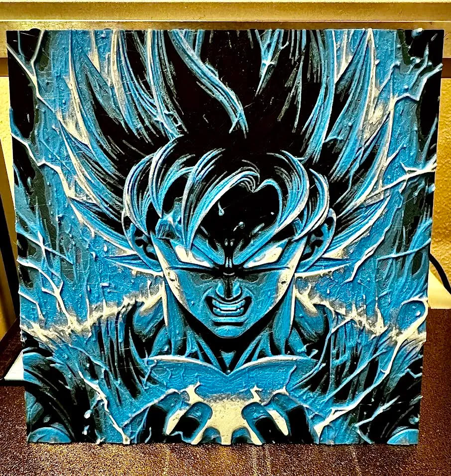 Goku Hueforge 4 color 150x150 - Free 3D Print Model - MakerWorld