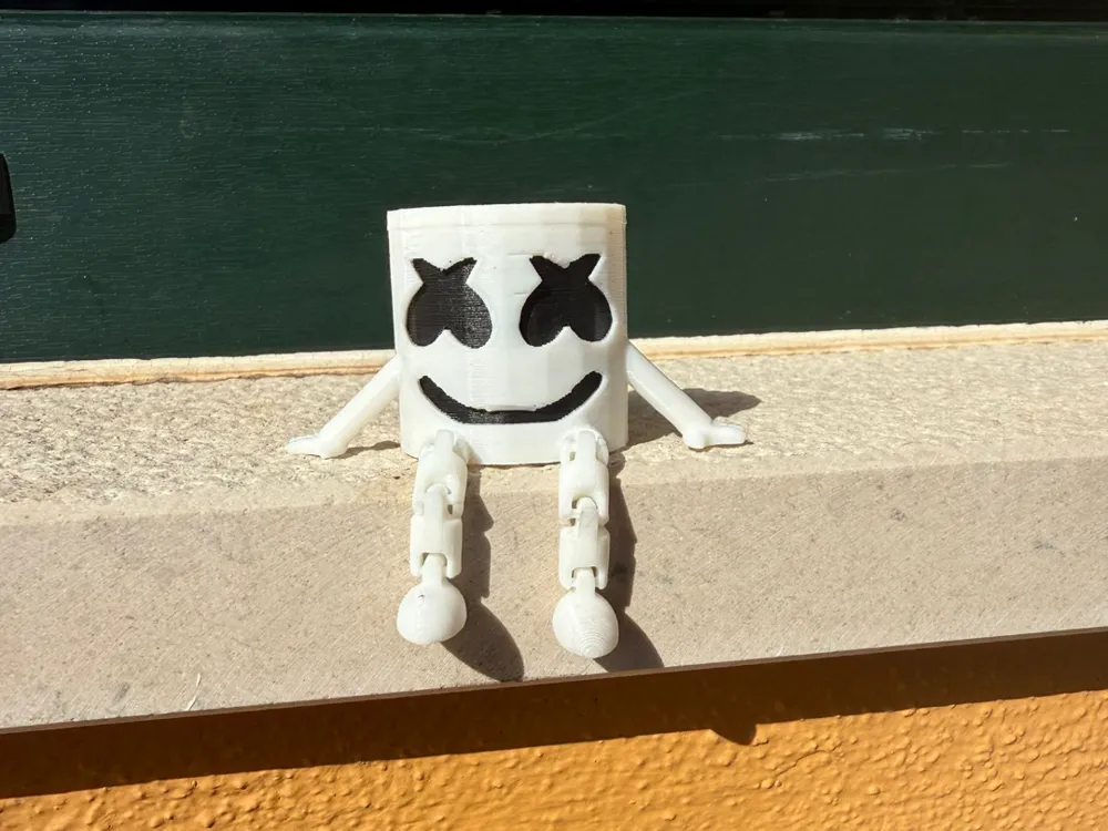 articulated marshmello mask by Cipra - MakerWorld